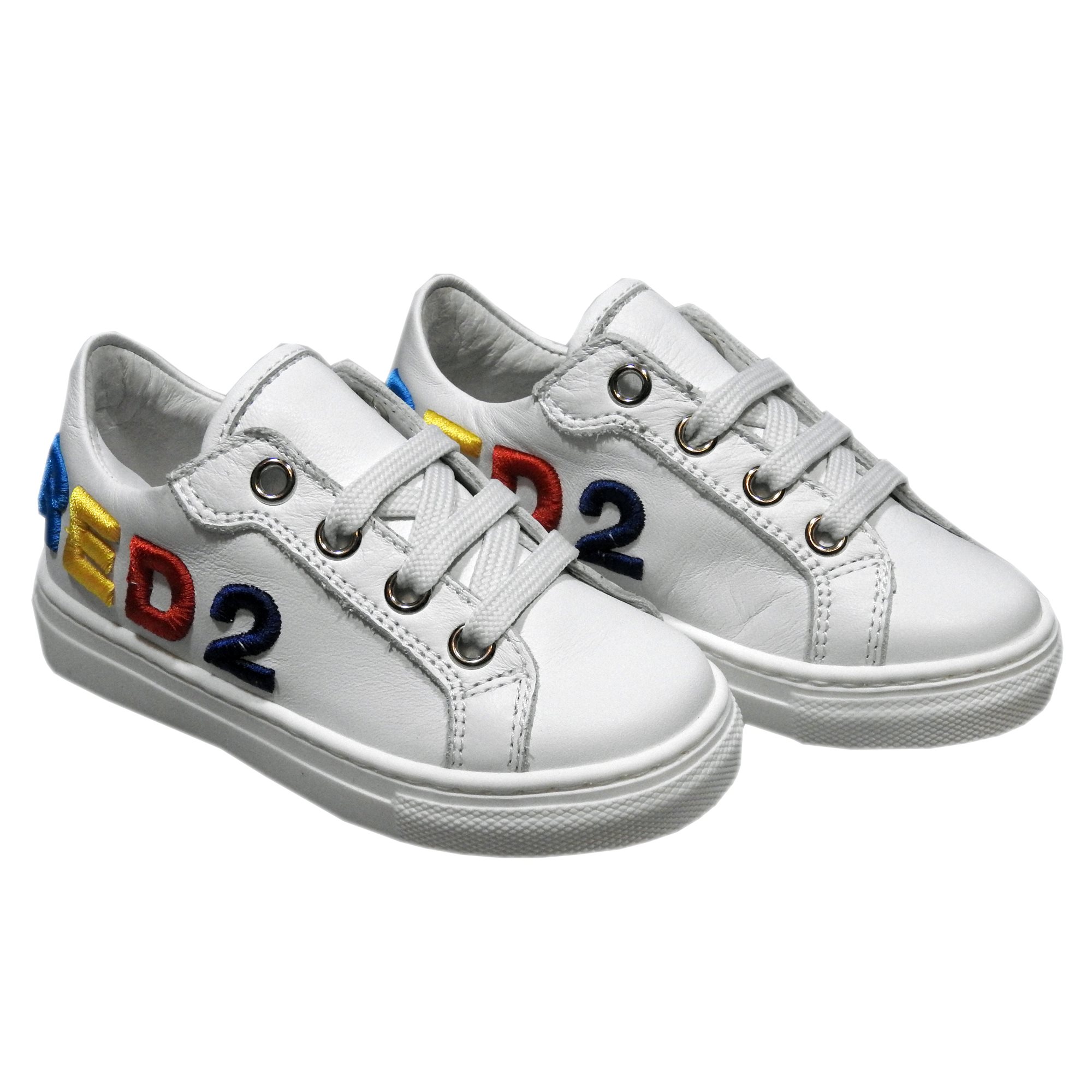 Producten - D2 gymp tennis wit/multi - La Boite - Kids fashion & shoes